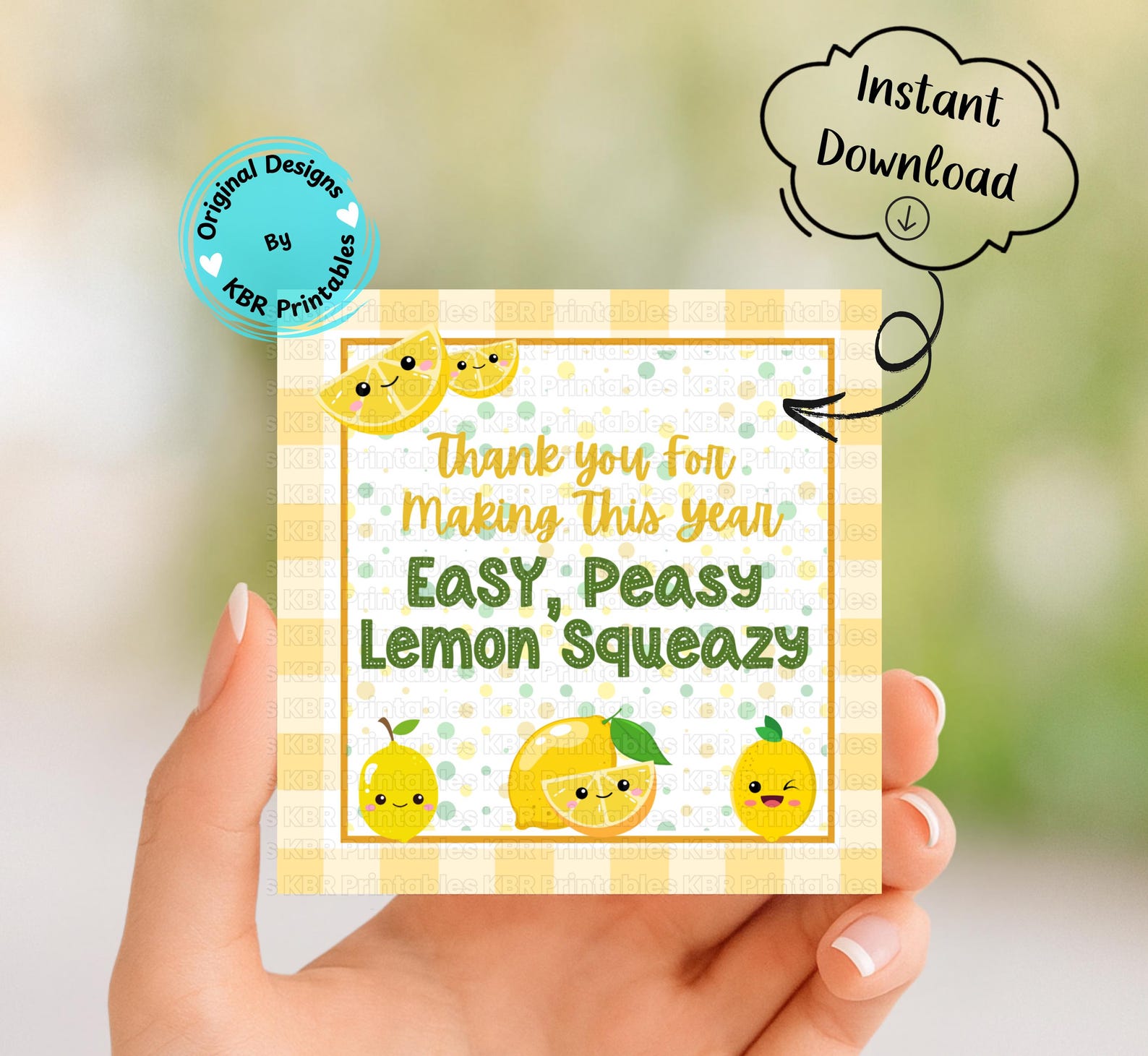 End of the Year Tag Easy Peasy Lemon Squeazy Thank You Tag Lemons Gift ...