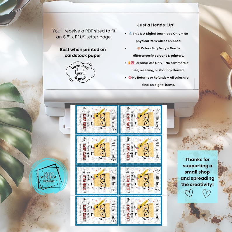 Teacher Gift Back to School Printable From PTO Treat Tag Meet the ...