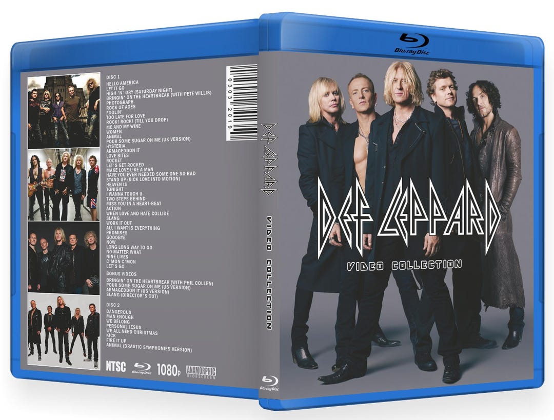 Blu-ray Def Leppard - Video Collection (it's Not a DVD) - Etsy