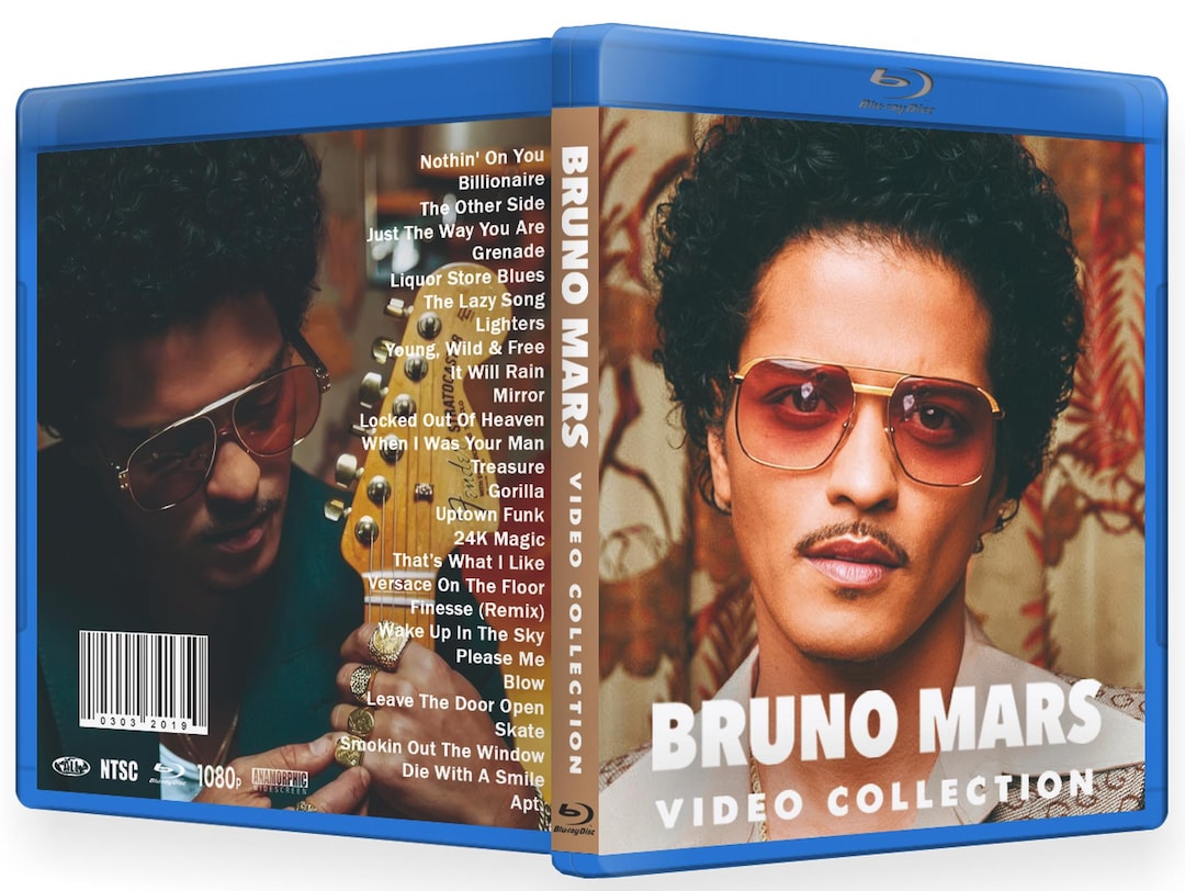Blu-ray Bruno Mars - Video Collection (it's Not a DVD) - Etsy