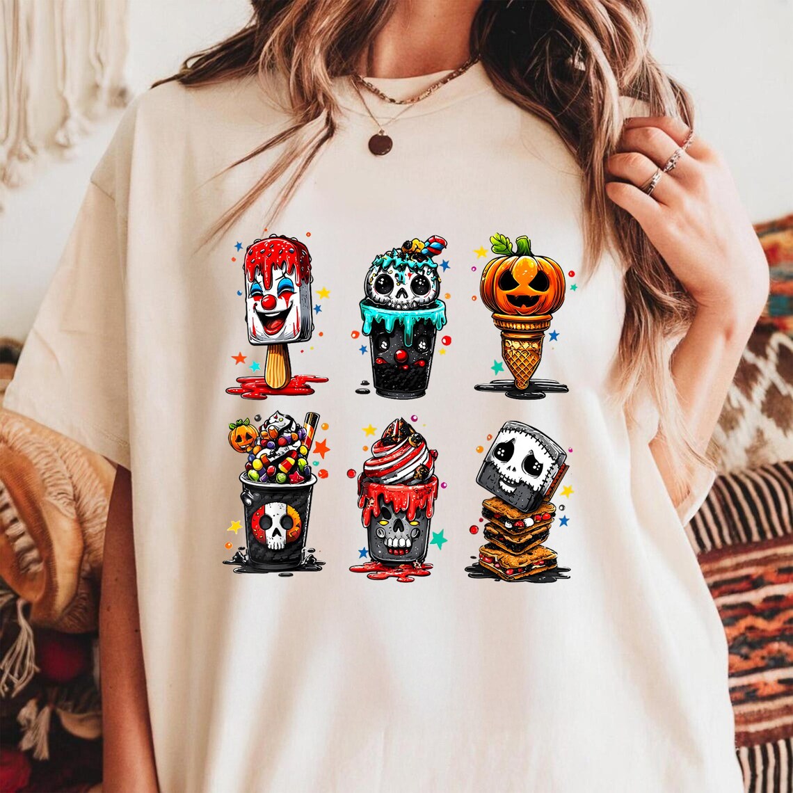 Bundle 4 Funny Popsicle Summer Png, Summerween Ice Cream Png, Funny ...