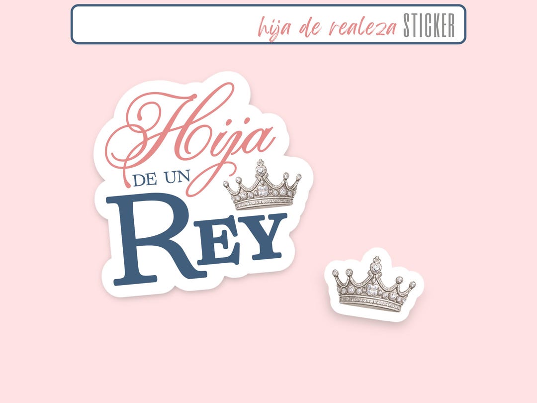 Combo De Stickers “hija De Realeza” Para Niñas, Jóvenes, Y Mujeres ...