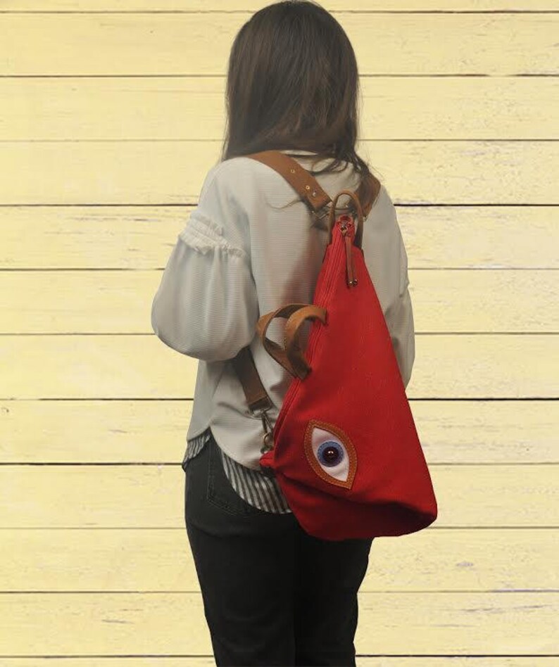 Handmade convertible backpackshoulder cross body bag in | Etsy