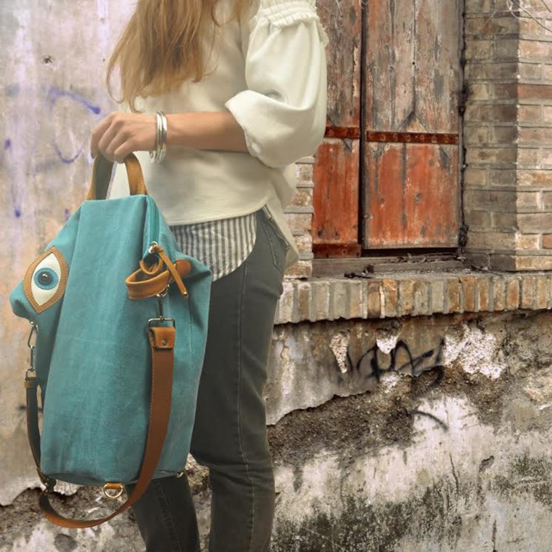 Handmade Convertible backpackshoulder cross Body Bag in - Etsy