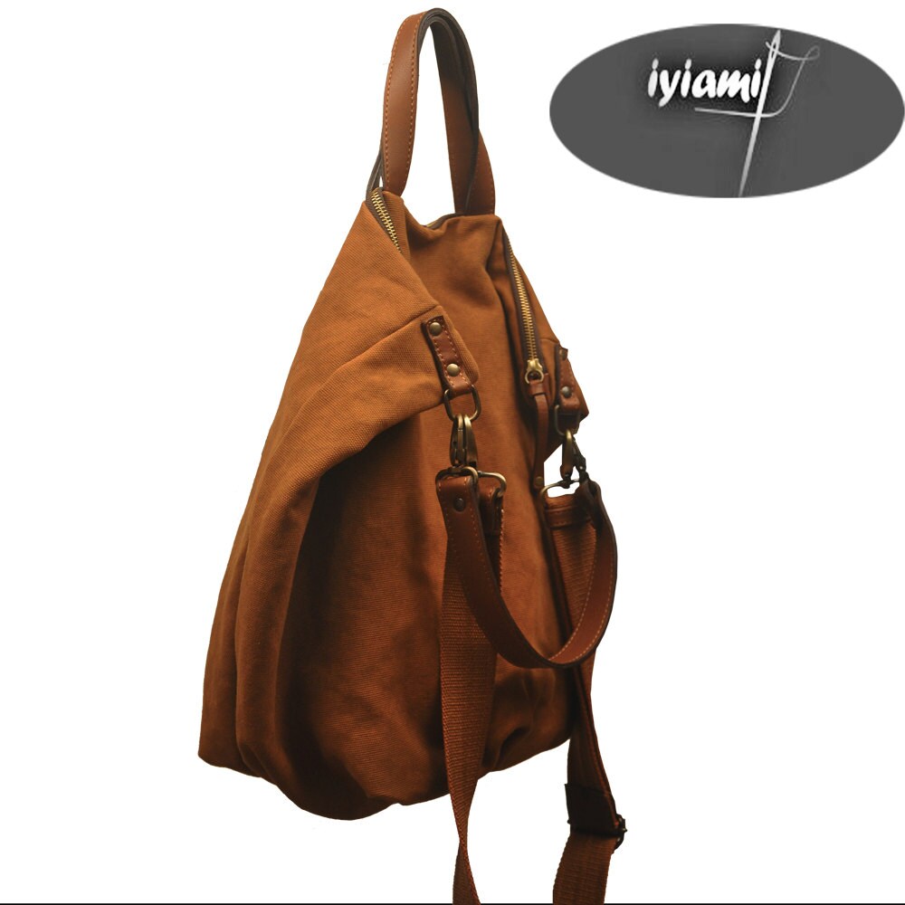 Stonewashed Canvas Bag shoulder Bag messenger Handbag in | Etsy