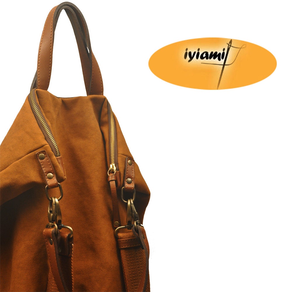 Stonewashed Canvas Bag shoulder Bag messenger Handbag in | Etsy