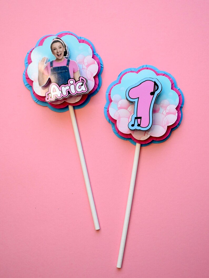 Ms. Rachel Cake Topper & Cupcake Toppers: Handmade Birthday Party Decor ...