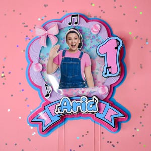 Ms. Rachel Cake Topper & Cupcake Toppers: Handmade Birthday Party Decor ...