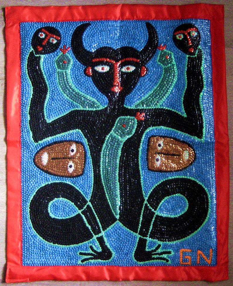 XL Haitian Bossou Damballa Vodou or Vodou Flag 30 X - Etsy