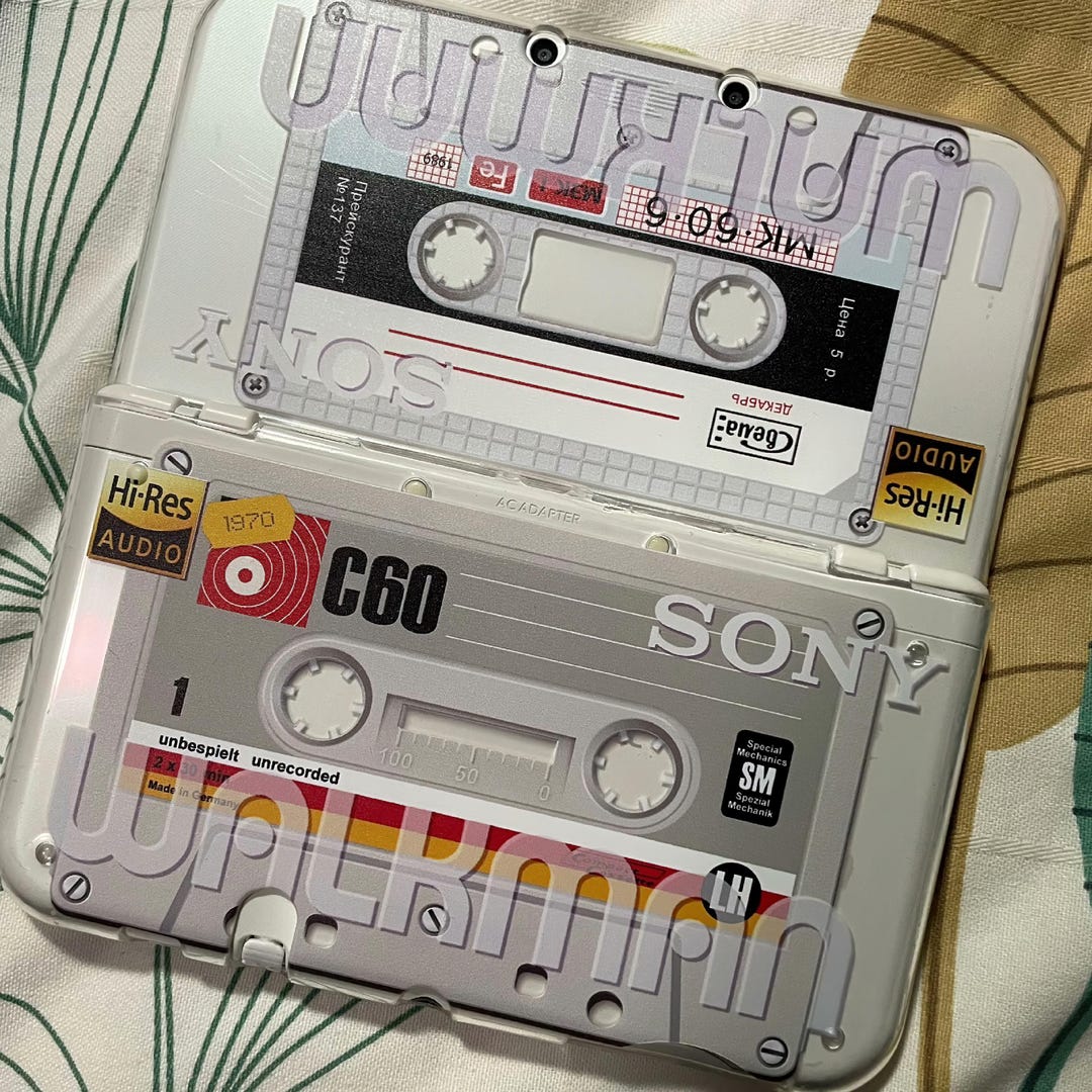 DIY WALKMAN Vintage Tape Pattern 3ds Nds Case Full Model Series ...