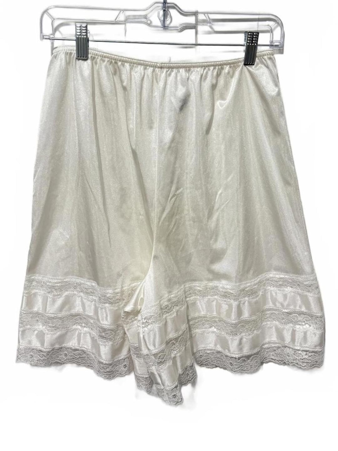 Vintage 70s White Lace Short Bloomers Size Large - Etsy