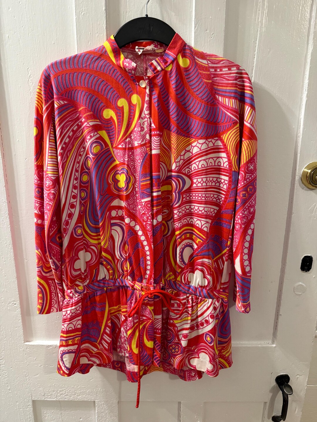 Vintage 60s Cole’s of California Saks Fifth Avenue Cinch Waist Blouse ...