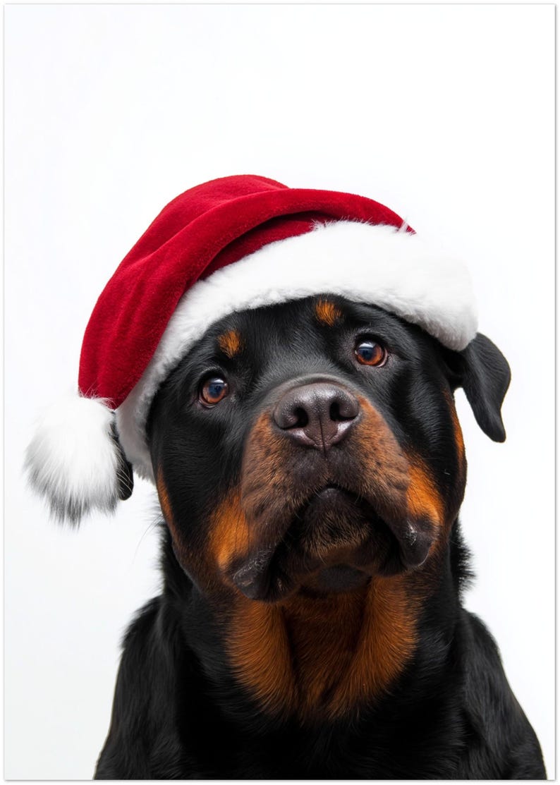 Rottweiler Christmas Card Pack – 10 Holiday Cards for Dog Lovers - Etsy