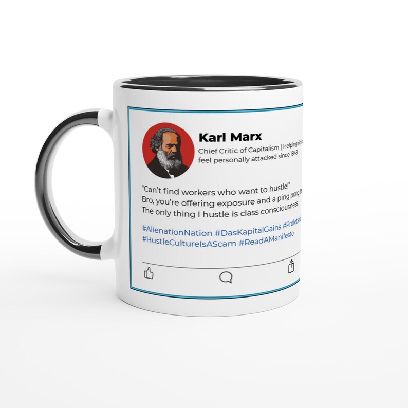 Karl Marx Linkedin Meme Mug - Socialist Humour Coffee Cup - Etsy UK