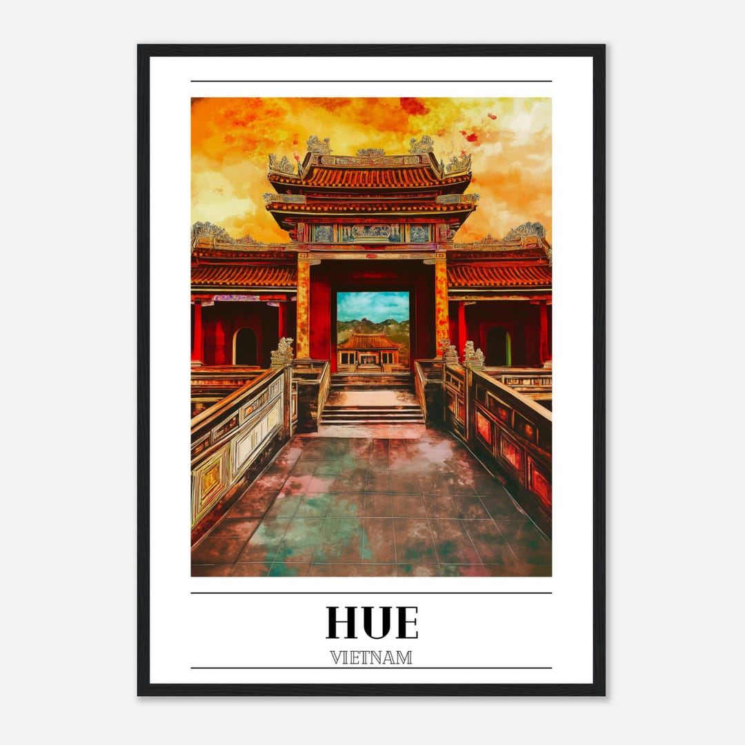 Vietnam Travel Poster – Hue Printable Wall Art – Digital Download - Etsy