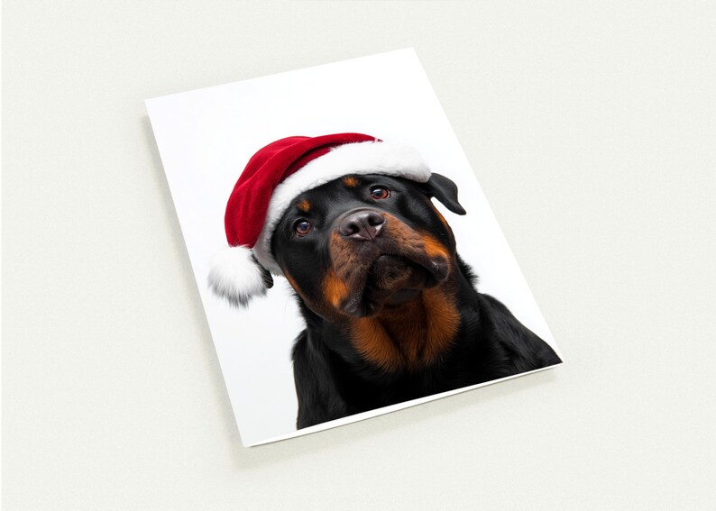 Rottweiler Christmas Card Pack – 10 Holiday Cards for Dog Lovers - Etsy