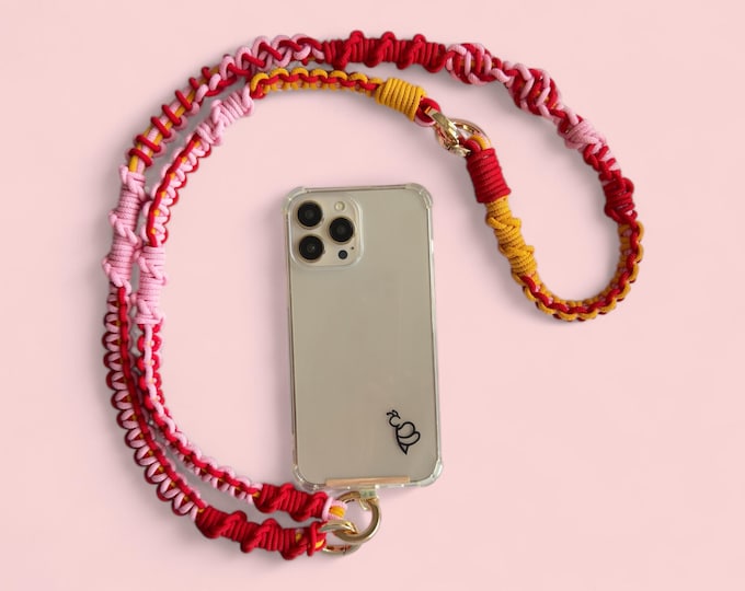 Macrame Phone Strap, Phone Wrist Lanyard, Macrame for Phone or Keys ...