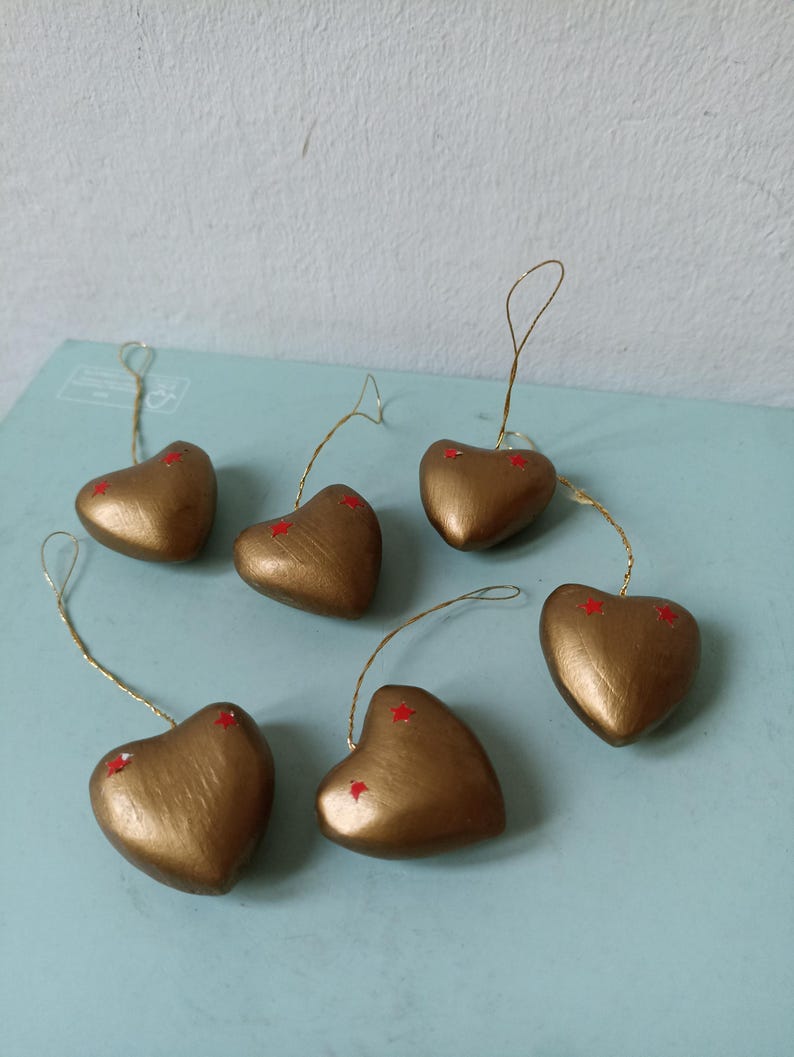 Vintage Wooden Christmas Tree Decorations - Etsy UK