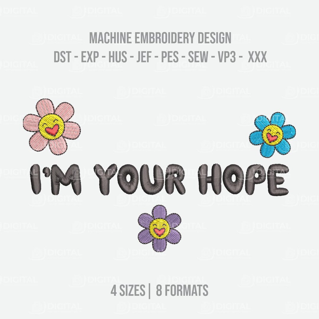 I'm Your Hope Machine Embroidery Design (digital Download) - Etsy