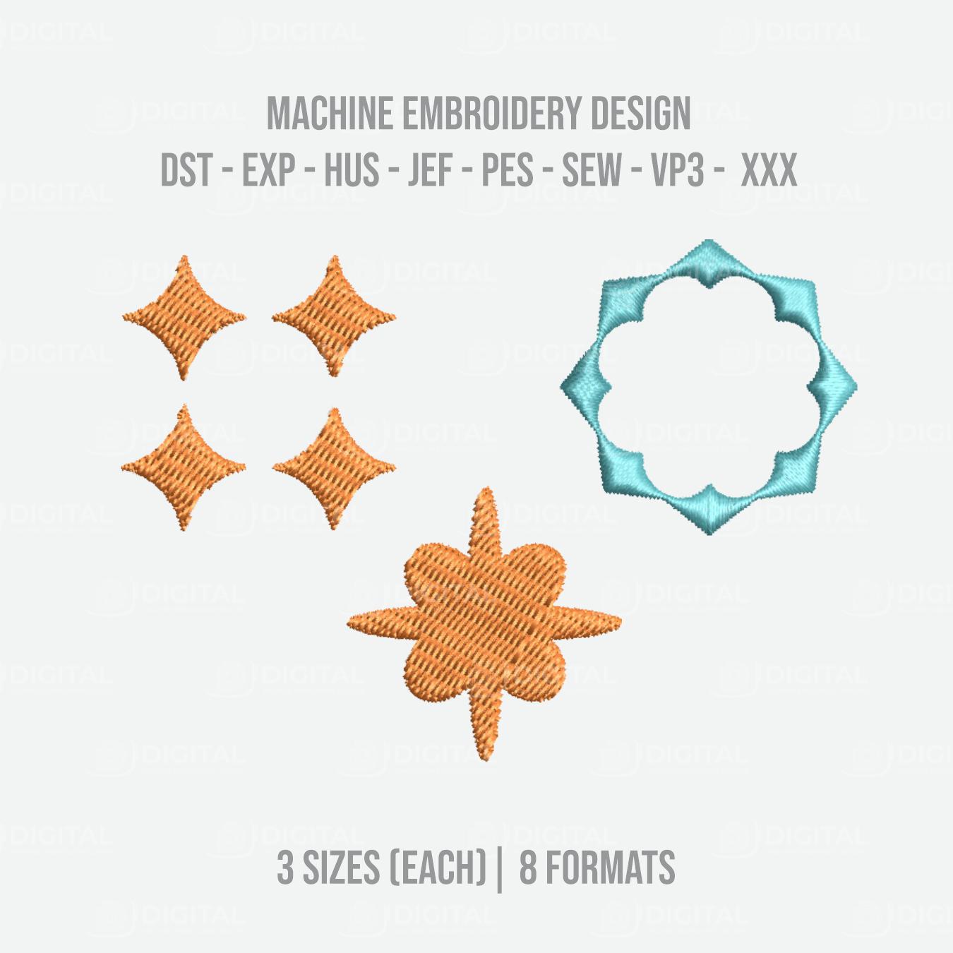 BTS Confetti Permission to Dance Set Elements Machine Embroidery Design ...