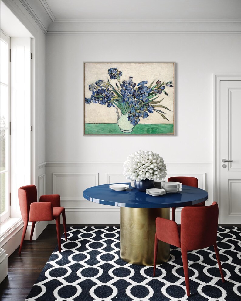 Irises in a Vase by Vincent Van Gogh Digital Download Printable Floral ...