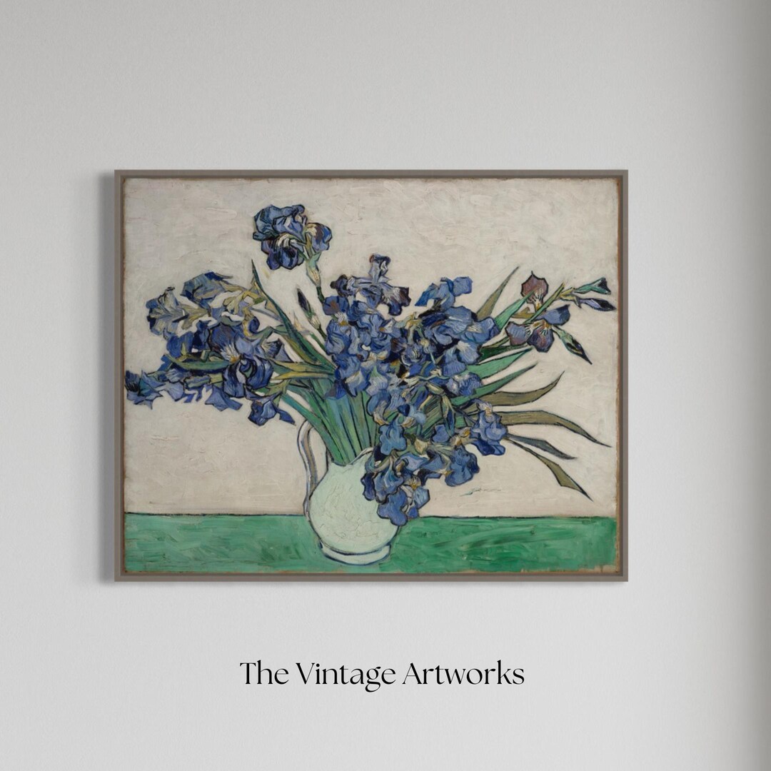 Irises in a Vase by Vincent Van Gogh Digital Download Printable Floral ...