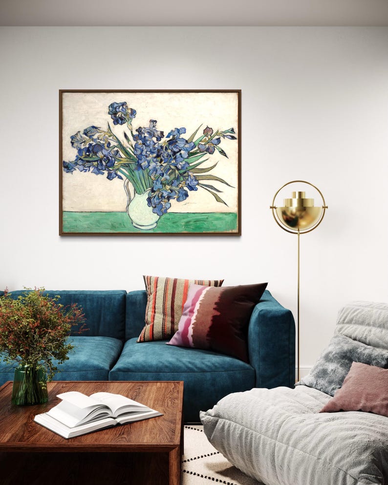 Irises in a Vase by Vincent Van Gogh Digital Download Printable Floral ...