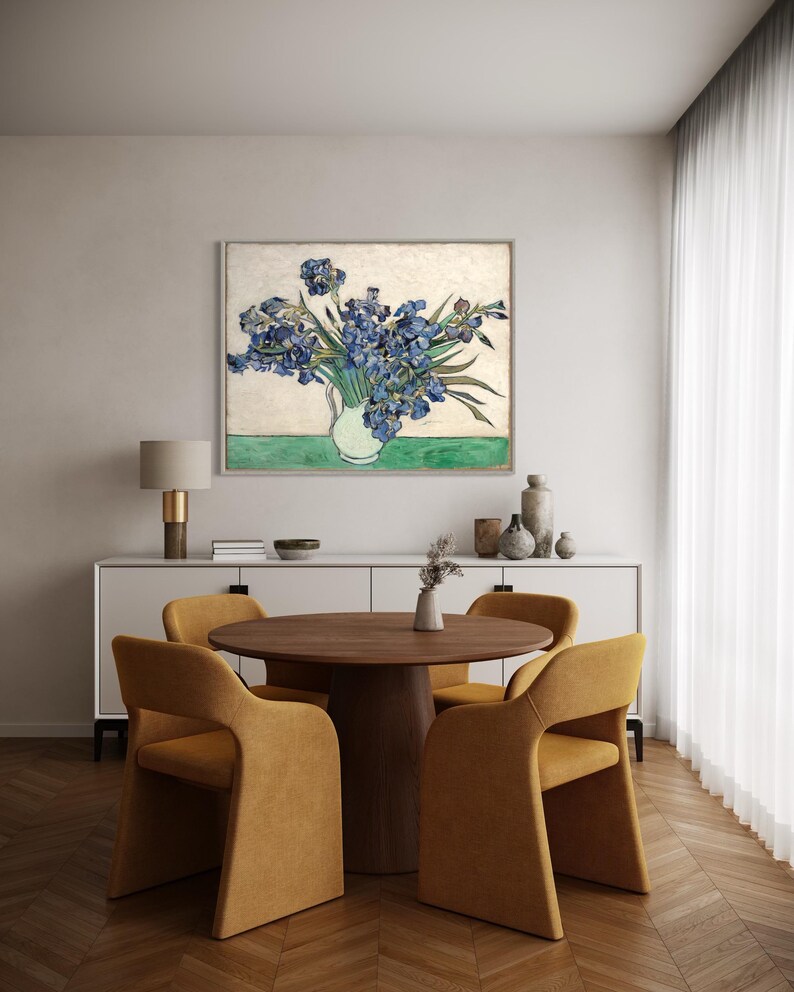 Irises in a Vase by Vincent Van Gogh Digital Download Printable Floral ...