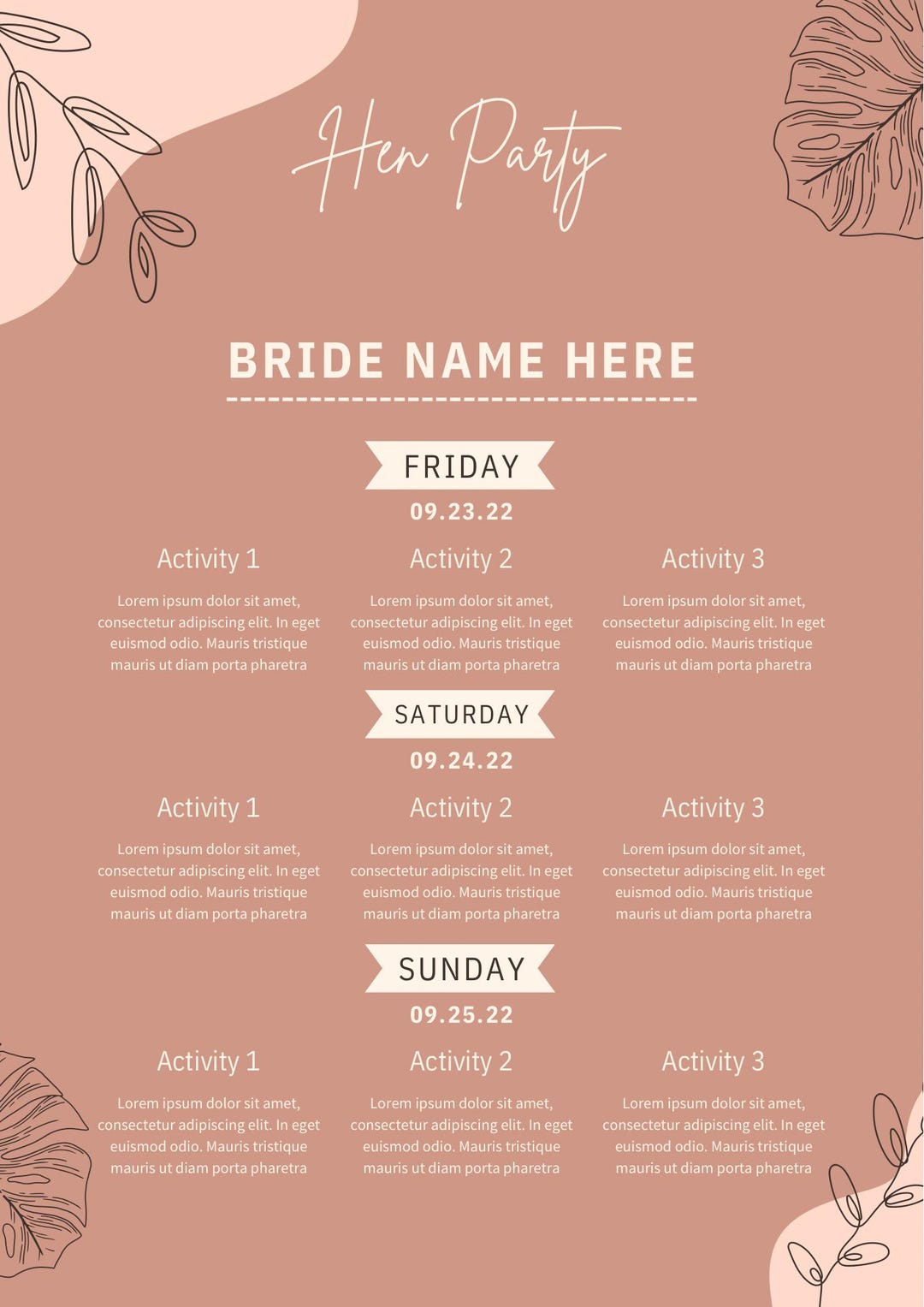 Hen Party Checklist - Etsy