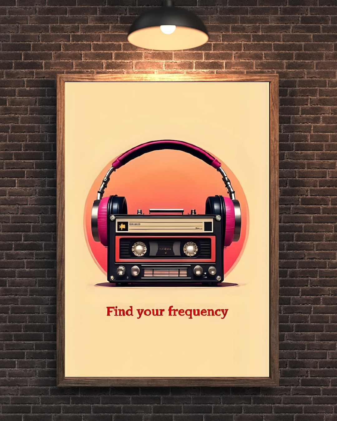 Retro Radio Poster | Vintage Music Wall Art | Digital Download ...