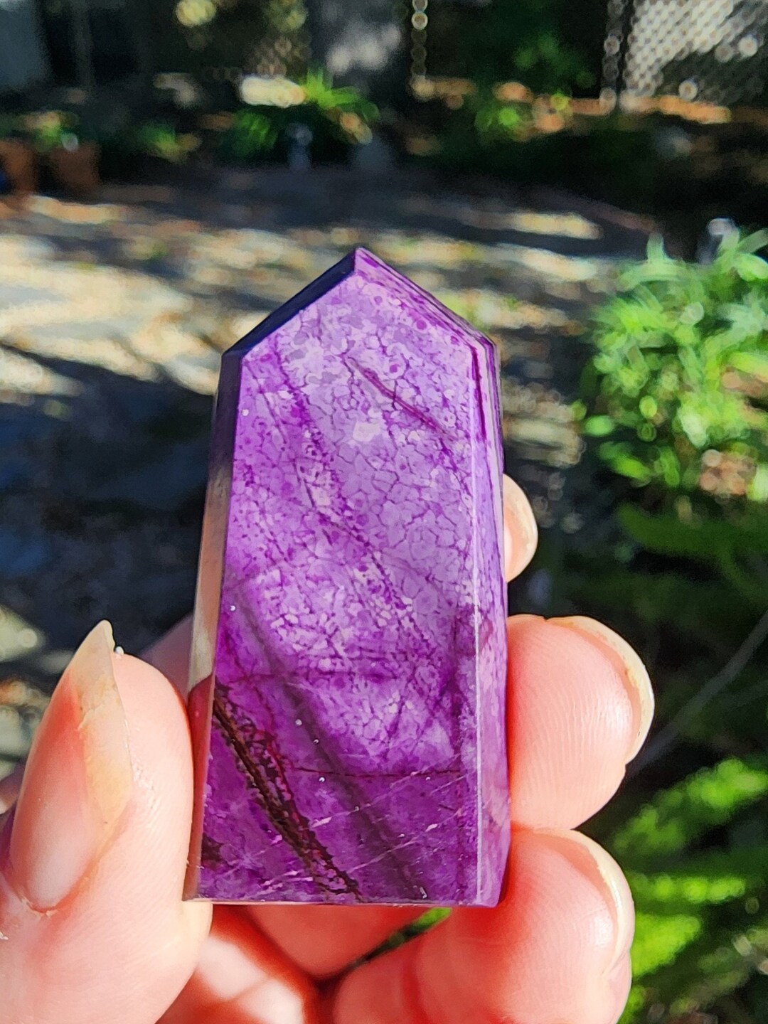 Carved Sugilite Point Possible Cab or Pendant - Etsy