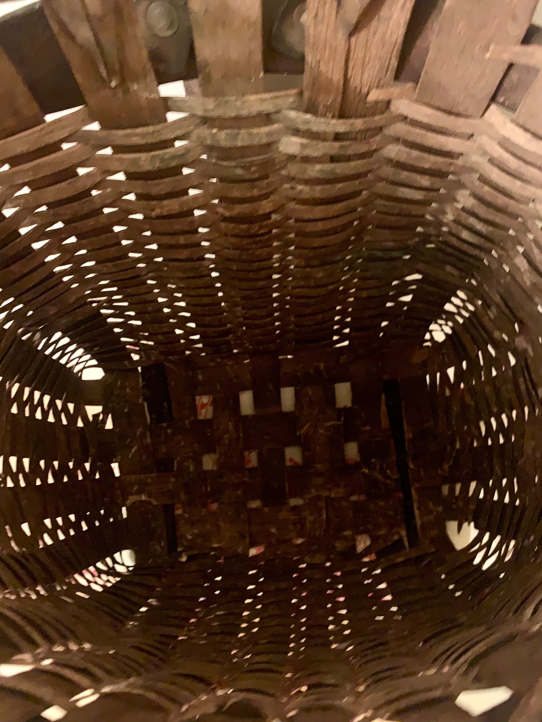 Antique Ash Adirondack Trapper Pack Basket - Etsy