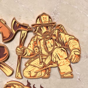 Firefighter SVG Laser Cut Bundle - Fire Dept. Designs - Digital ...