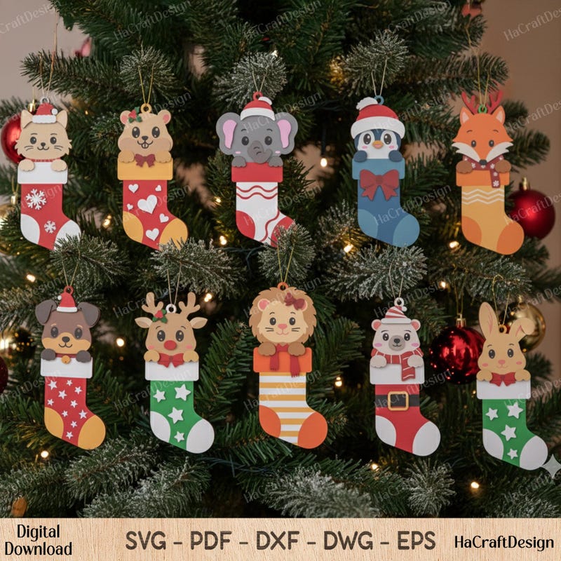 Animals and Christmas Svg - Etsy