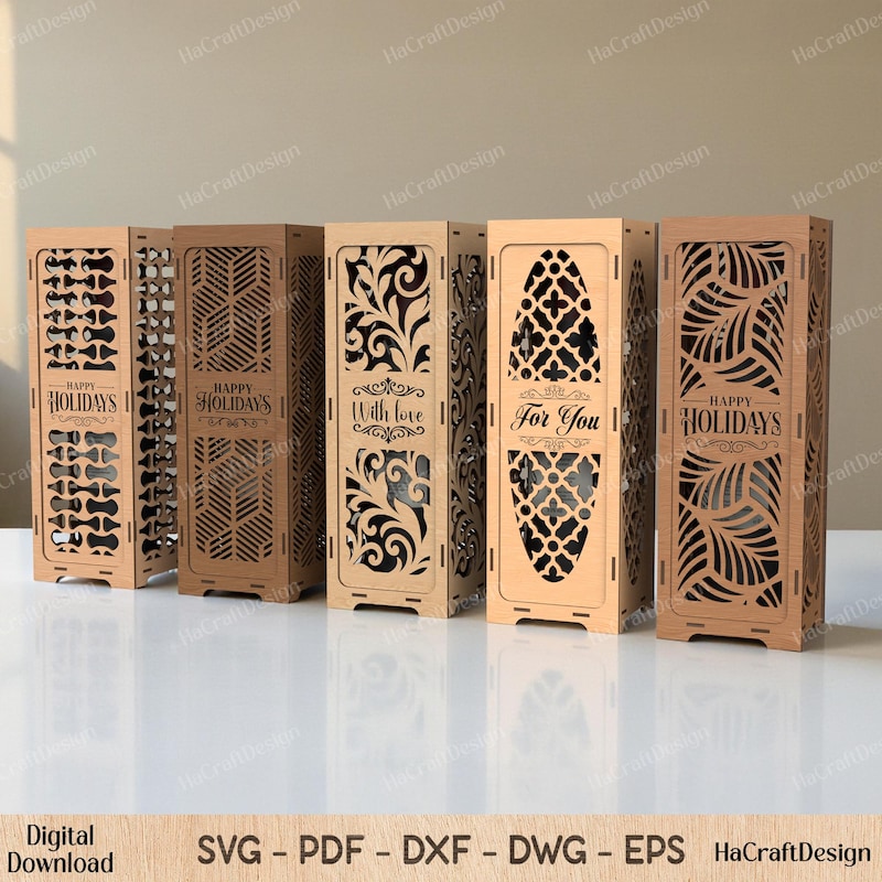 Laser Wine Box Digital - Etsy
