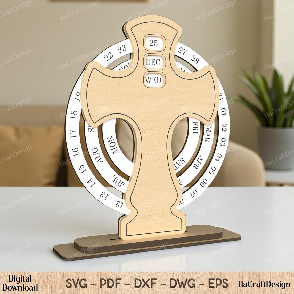 Christmas Countdown Calendar SVG Bundle – Laser Cut Files (digital ...