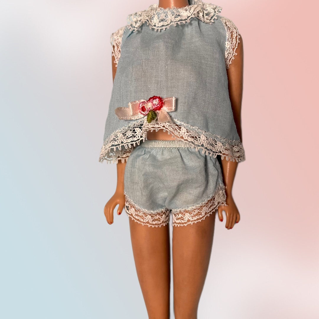 Barbie-sized Baby Doll Pajamasvintage Early 60sfits Barbie or ...