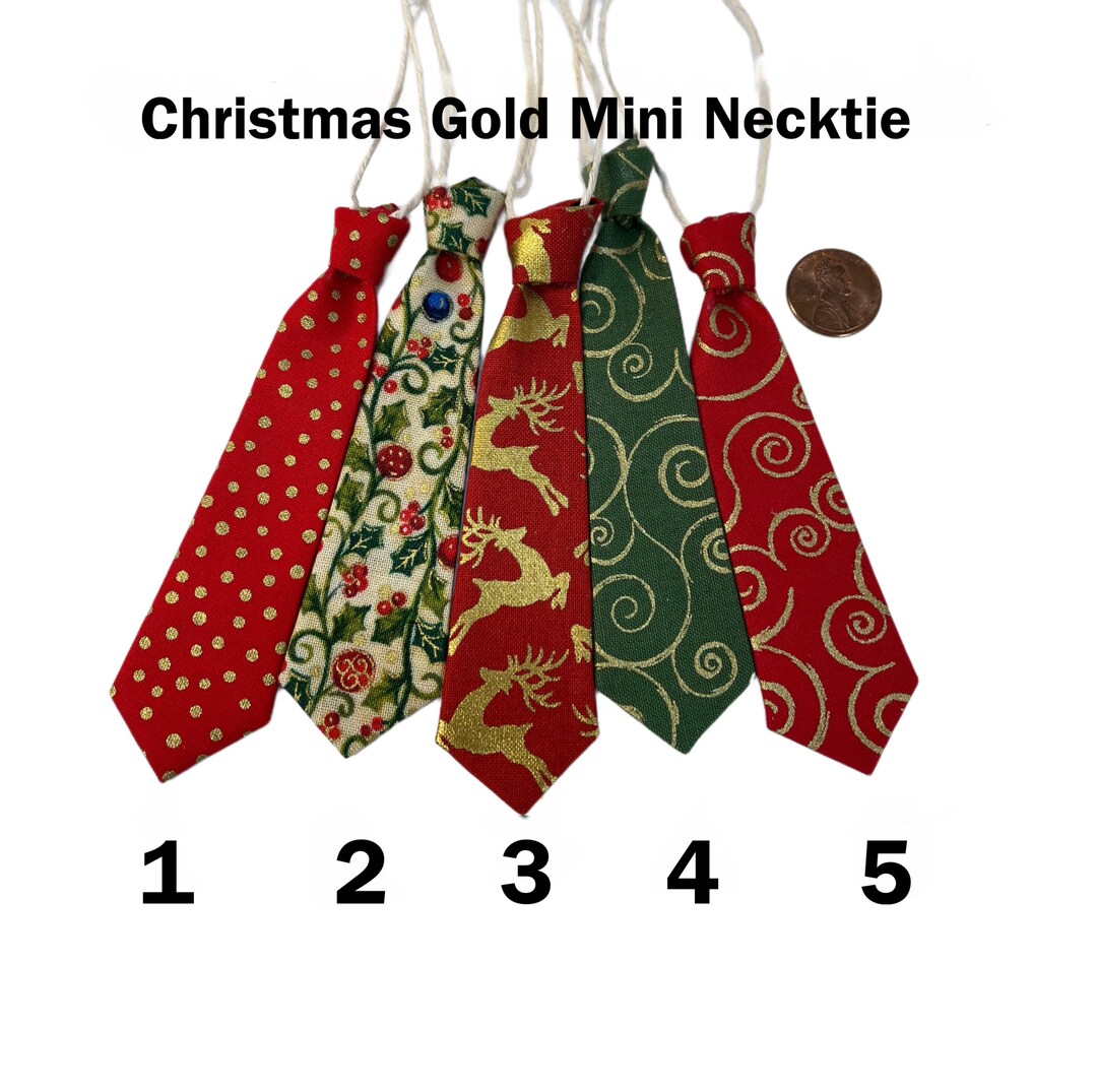 Christmas Mini Necktie: Fits 18” Dolls+plushies & Festive Handmade ...