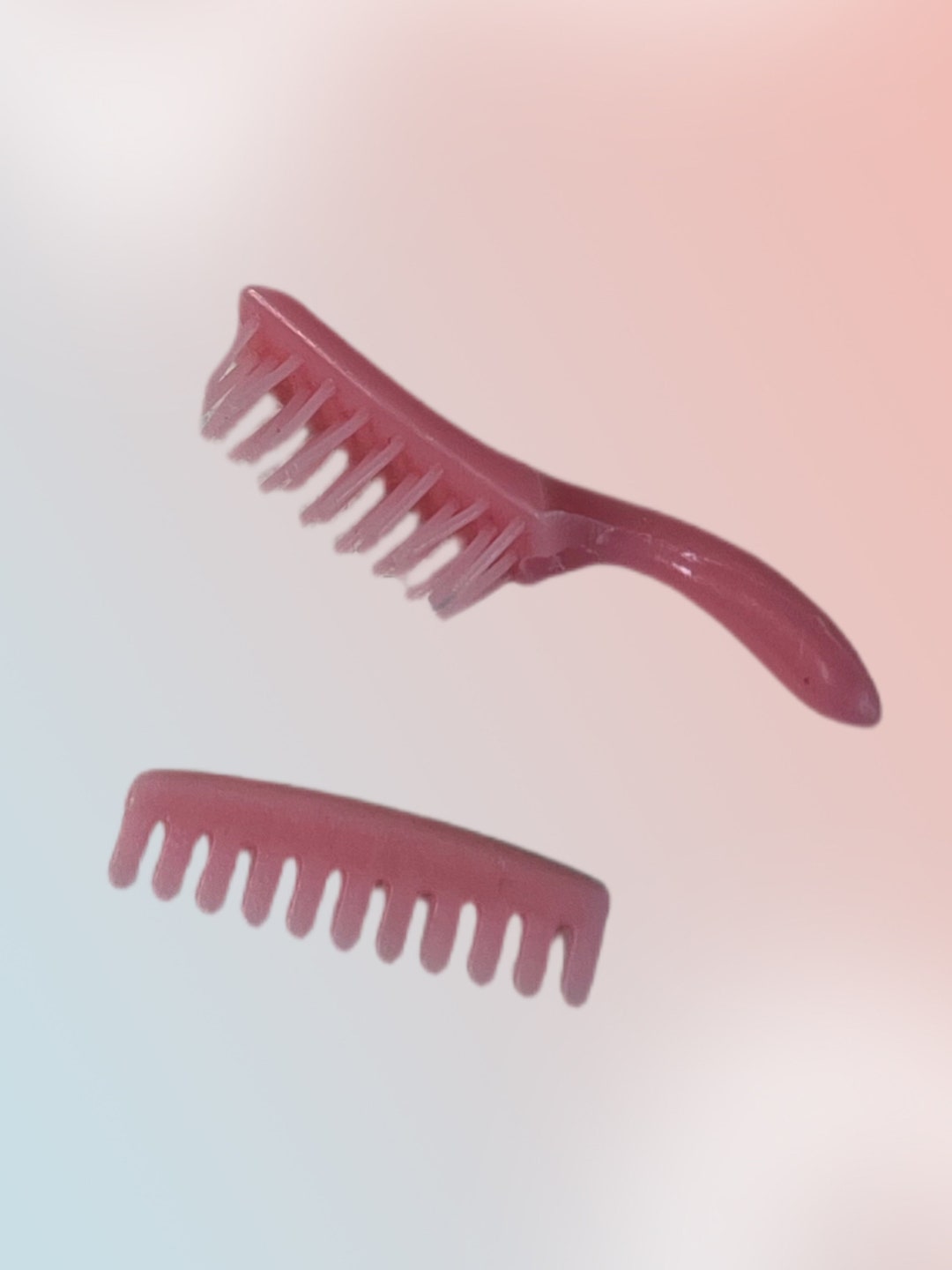 Barbie Hairbrush & Comb Set|pink Plastic|vintage 1962-3|original|fun ...