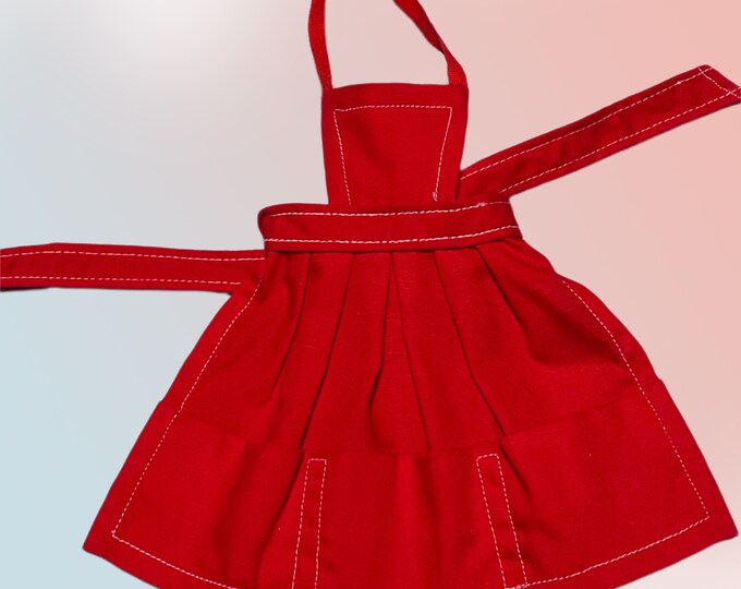 Vintage Apron|barbie-q Outfit #962|red 3 Pocket Cotton Apron|original ...