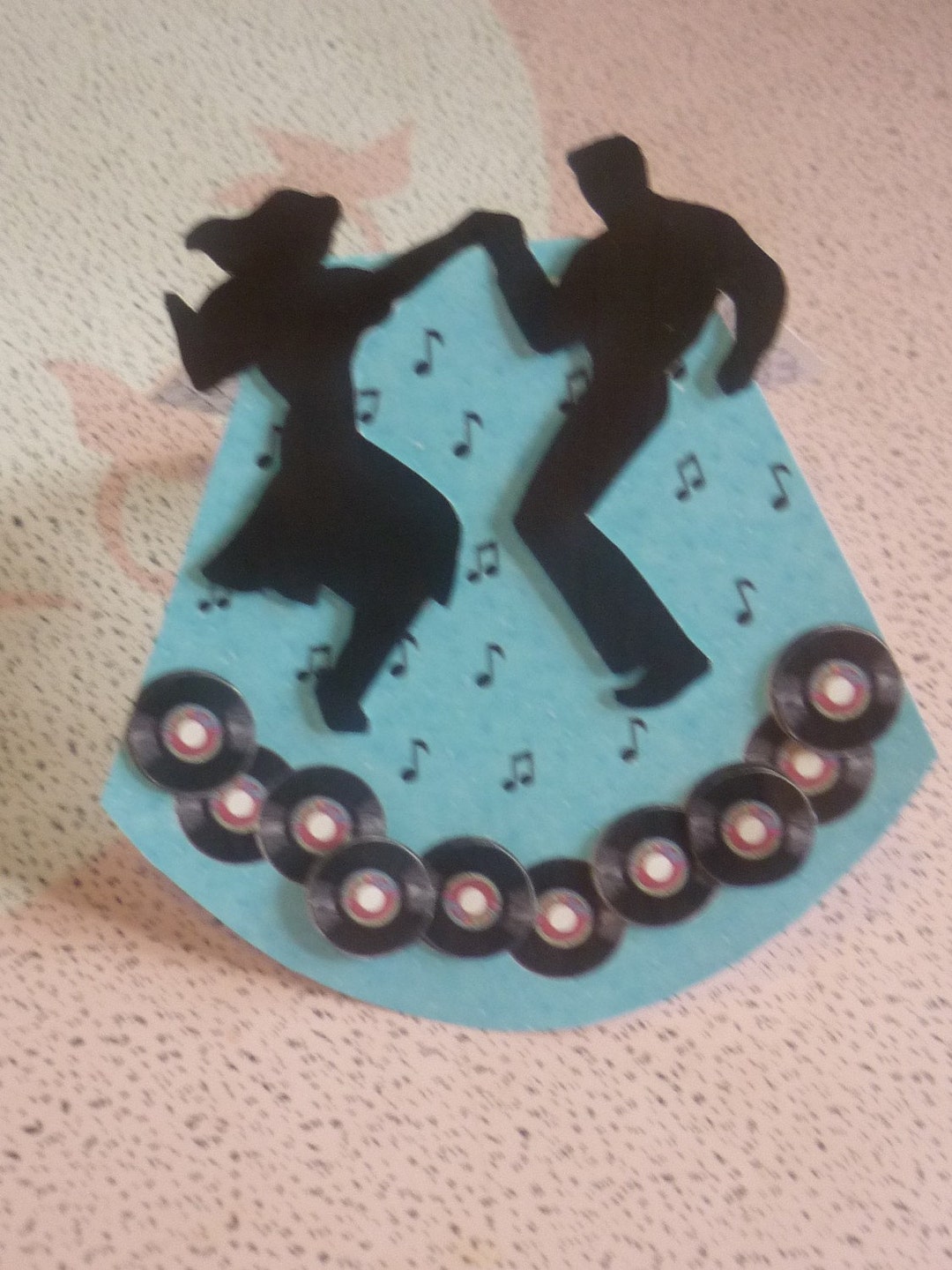 1950s Jiving Couple Blue Wobble Card ( New Direct to Recipient Service ...