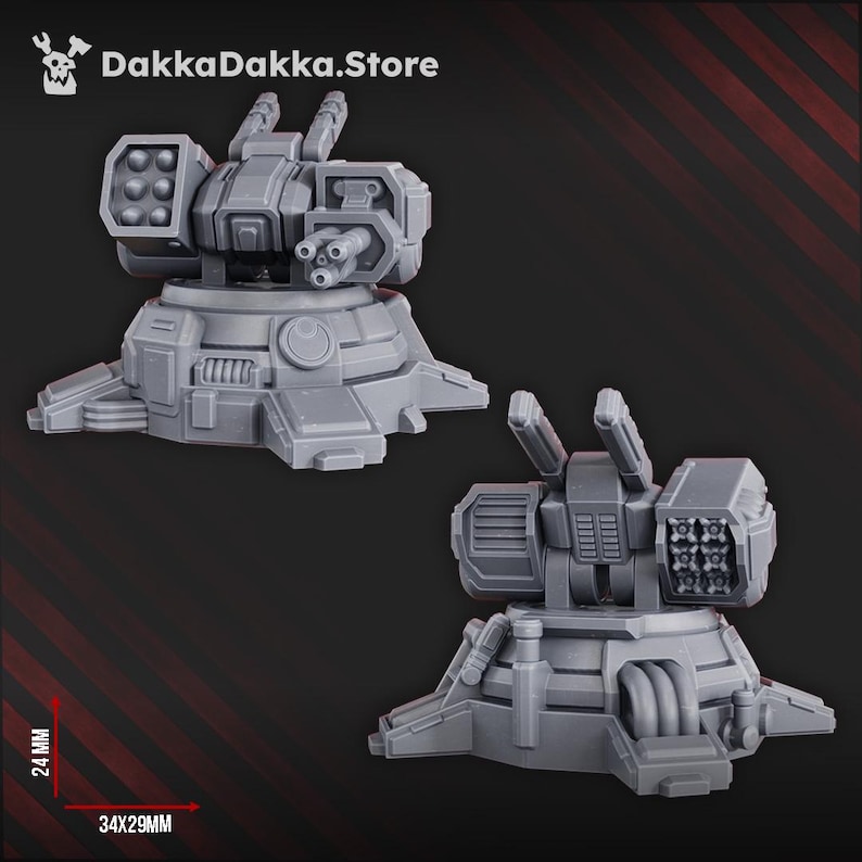 MSC Robot Planes & Turret | Dakkadakka | 3d Printed Drones for Grimdark ...