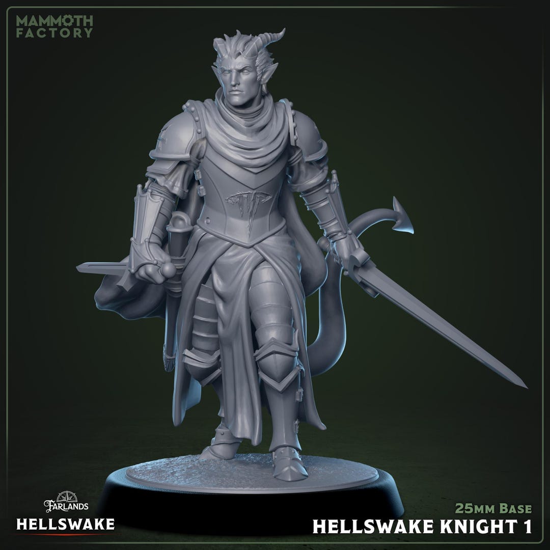Hellswake Knight | Mammoth Factory | 3d Printed Tabletop Wargames and ...