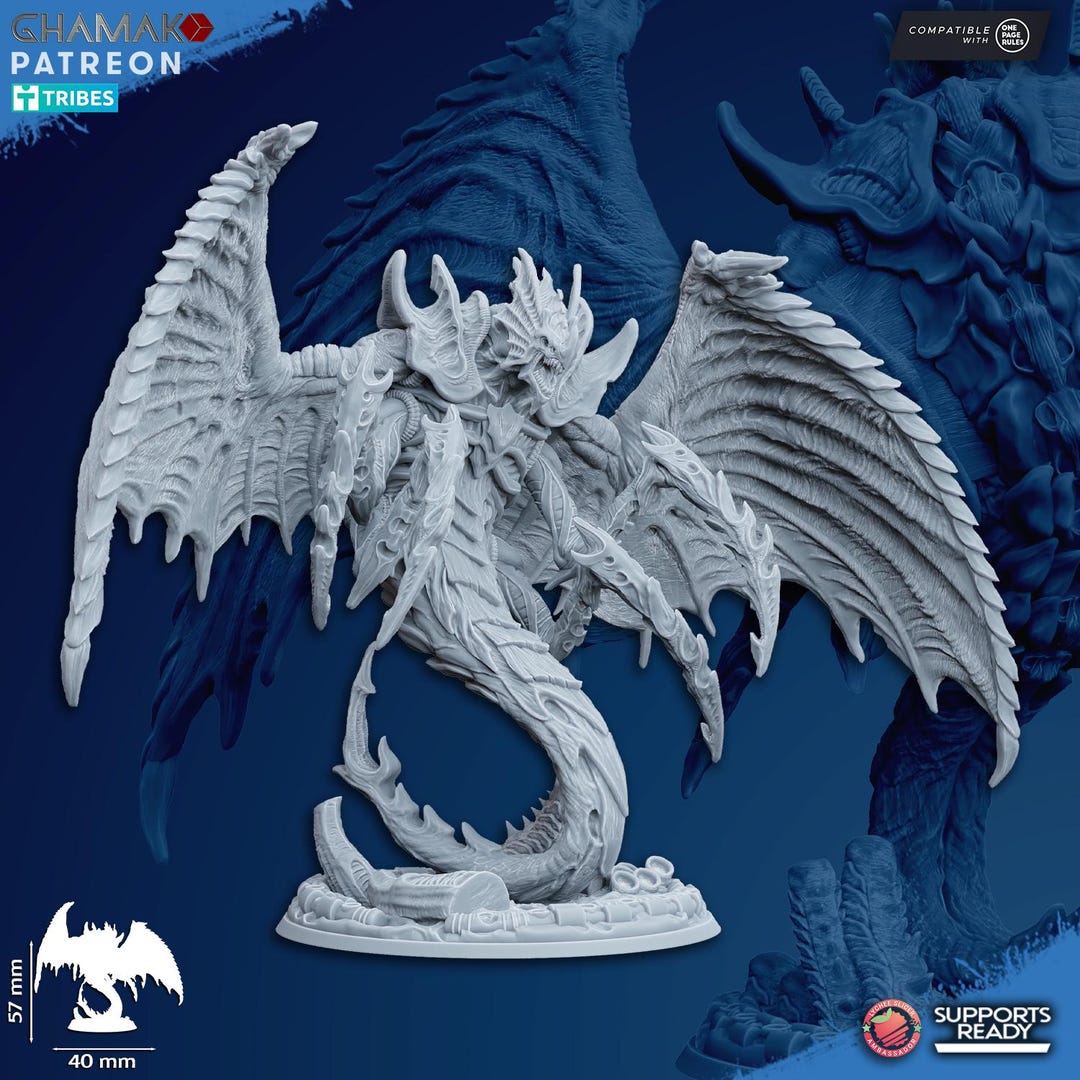 Thanatax Bloodeater | Ghamak | 3d Printed Tabletop Wargames Proxy Model ...