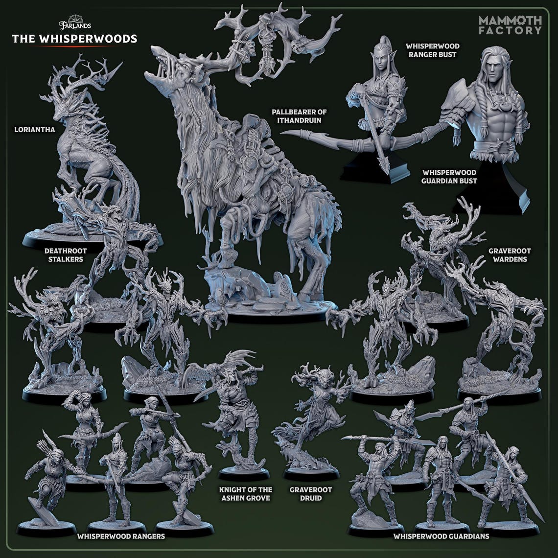 Loriantha | Mammoth Factory | 3d Printed Resin Fantasy RPG Proxy ...