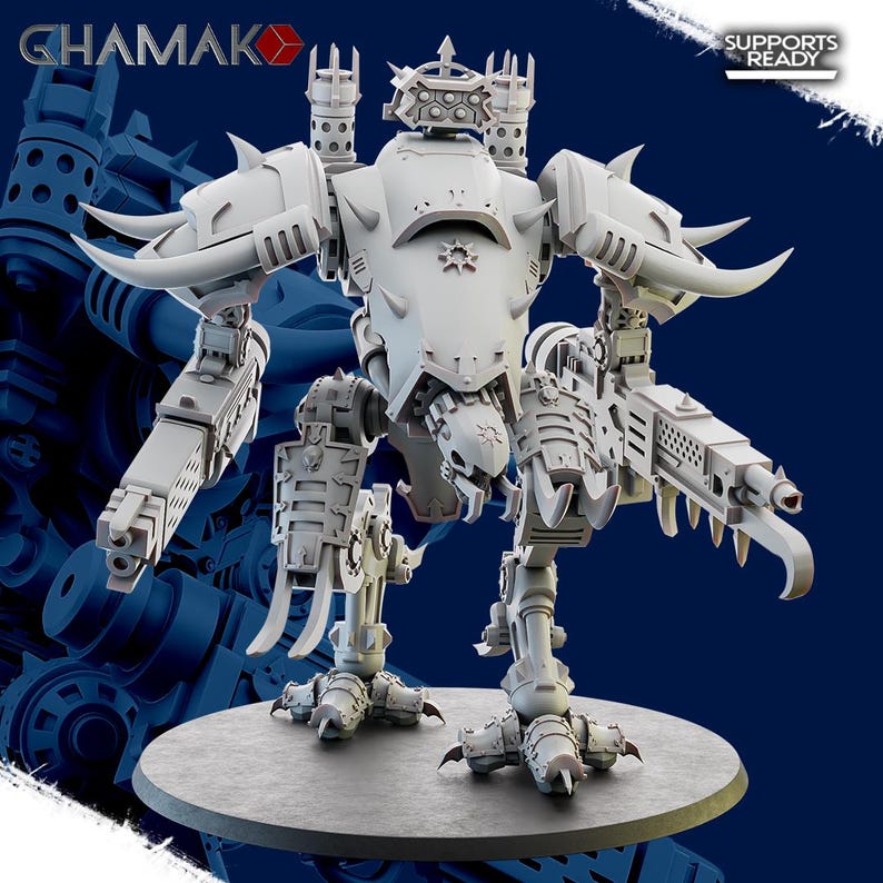 Corrupted Knight | Ghamak | 3d Printed Tabletop Wargames Proxy Model ...