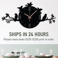 Pink Cute Cartoon Bird - Wall Clock - Etsy