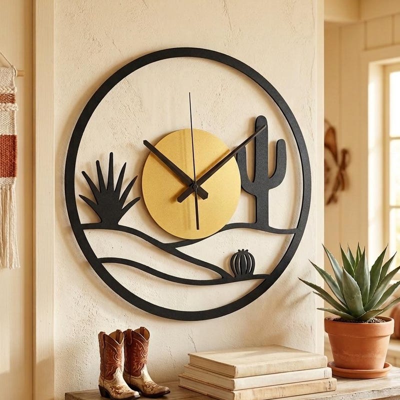 Cactus Clocks - Etsy