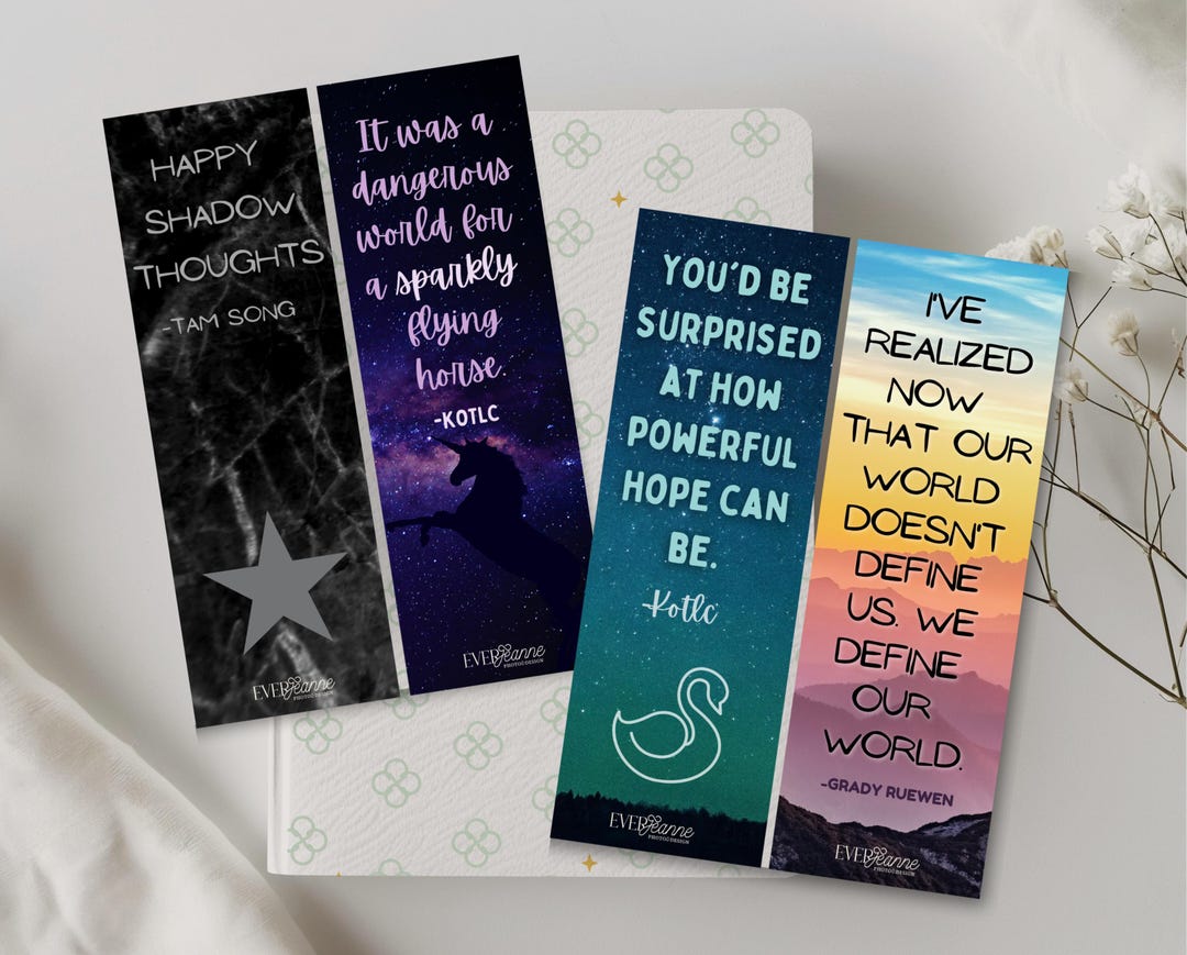 Keeper of the Lost Cities Quote Bookmark Set- KOTLC- Shannon Messenger ...