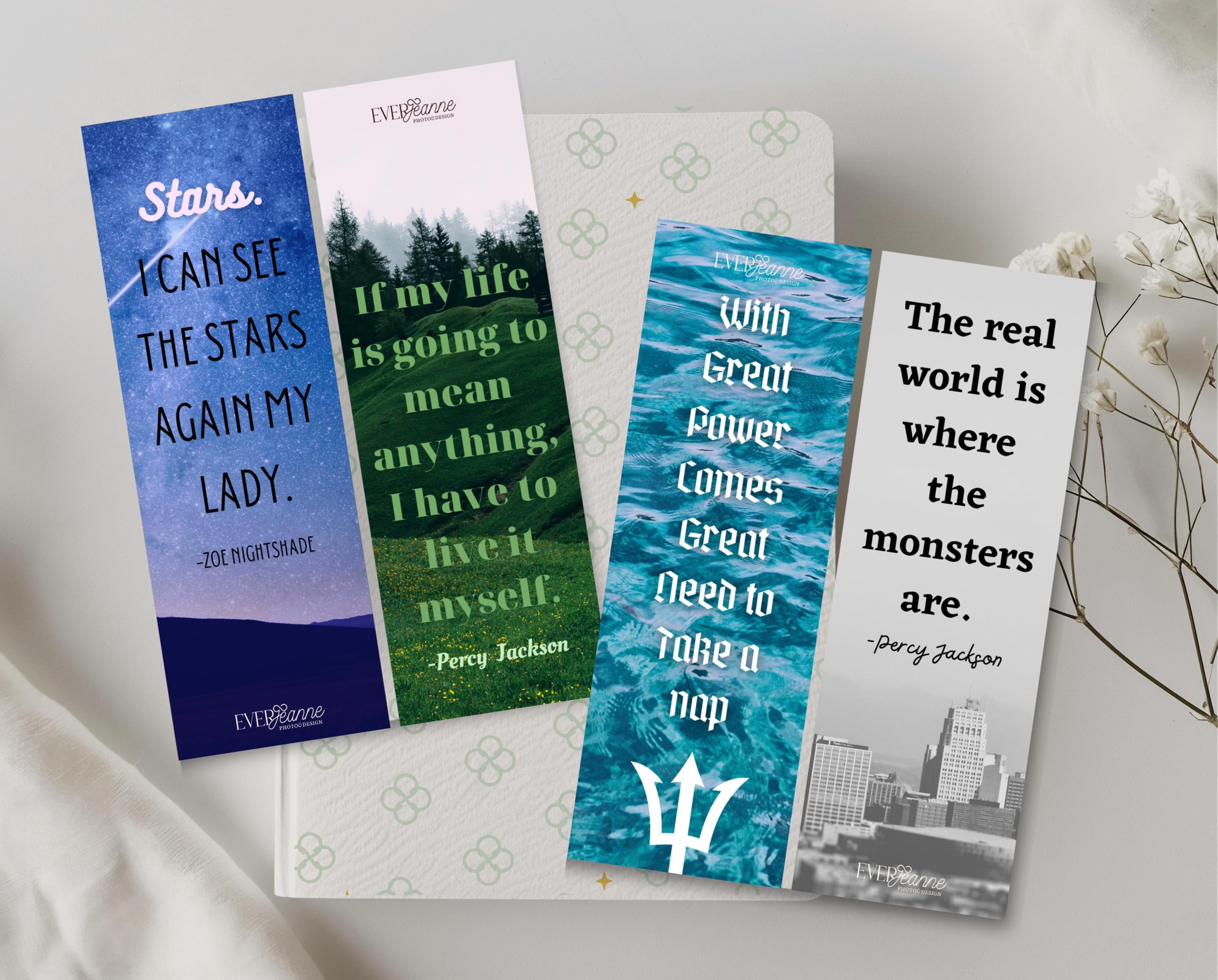 Percy Jackson and the Olympians Bookmark Set -PJO- Rick Riordan - Etsy